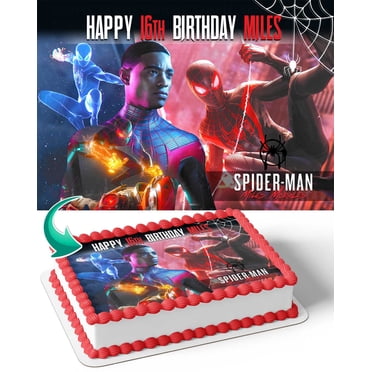 Spider Man Web HG Edible Image Cake Topper Personalized Birthday Sheet ...