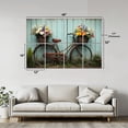 8 Pack Art Acoustic Panels Sound Absorbing Vintage Bicycle Flower ...
