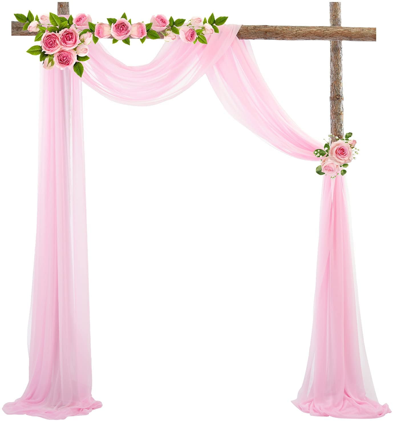 Wedding Arch Draping Fabric, Happiwiz 28" x 18 Ft Chiffon Fabric ...