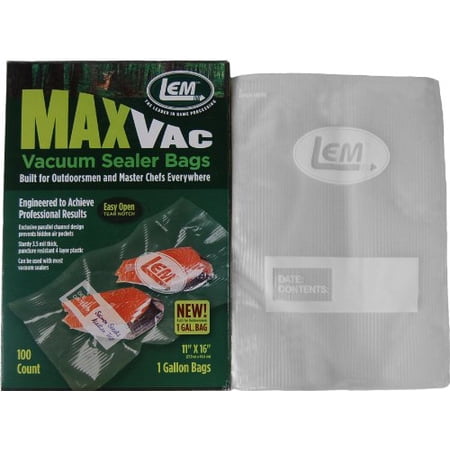 LEM Products Gallon Bags Vacuum Sealer, 100 Count | Walmart Canada