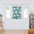 Airplane Flower Pattern Door Curtain Sheer Privacy Light Filtering ...