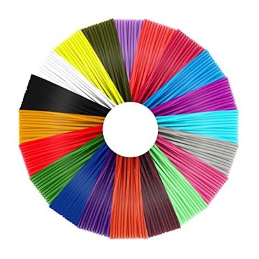 20 Colors 3D Pen PLA Filament Refills, 10 Feet Each Color, Total 200Ft ...