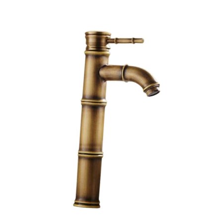 wolftale Retro Brass Bamboo Shape Home Bathroom Kitchen Faucet Sink ...