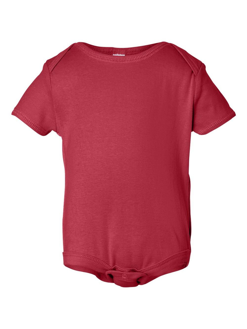Bella + Canvas T-Shirts Infant Baby Rib Short Sleeve Creeper - Walmart.com