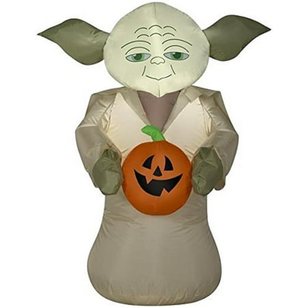 3.5' Star Wars Master Yoda Jedi Knight LED Lights Airblown Inflatable ...