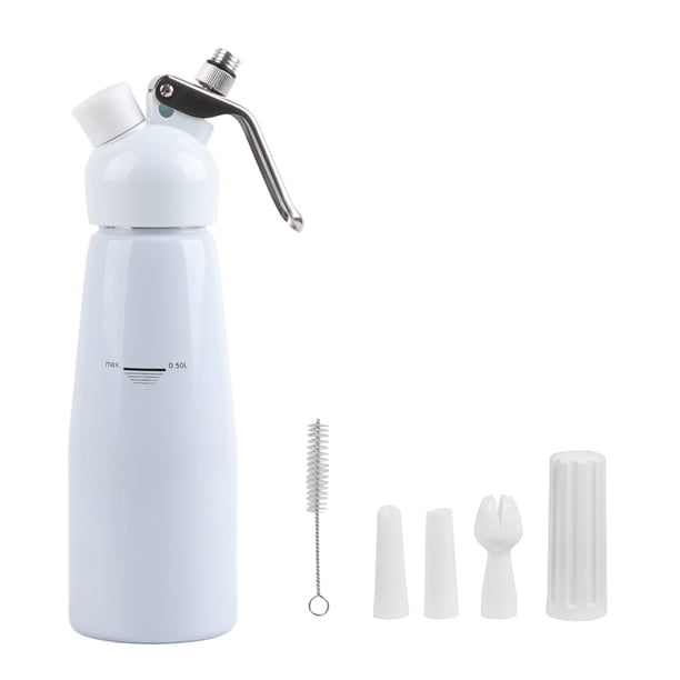 Whipped Cream Dispenser,500mL Aluminum Whipped Dessert Whipped Cream ...