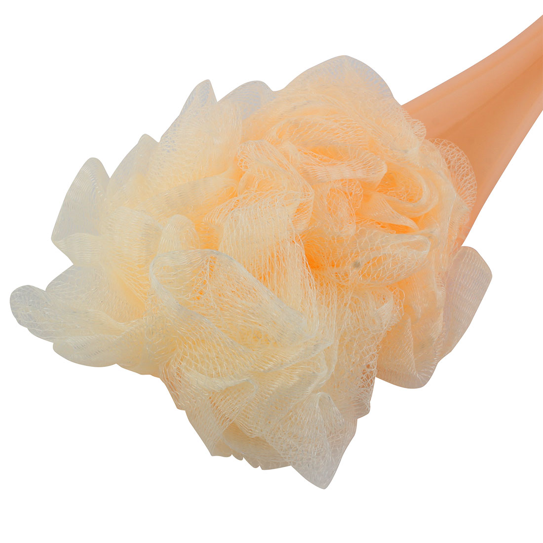 Nylon Mesh Back Scrubber Plastic Long Handle Bathing Shower Brush Pink ...