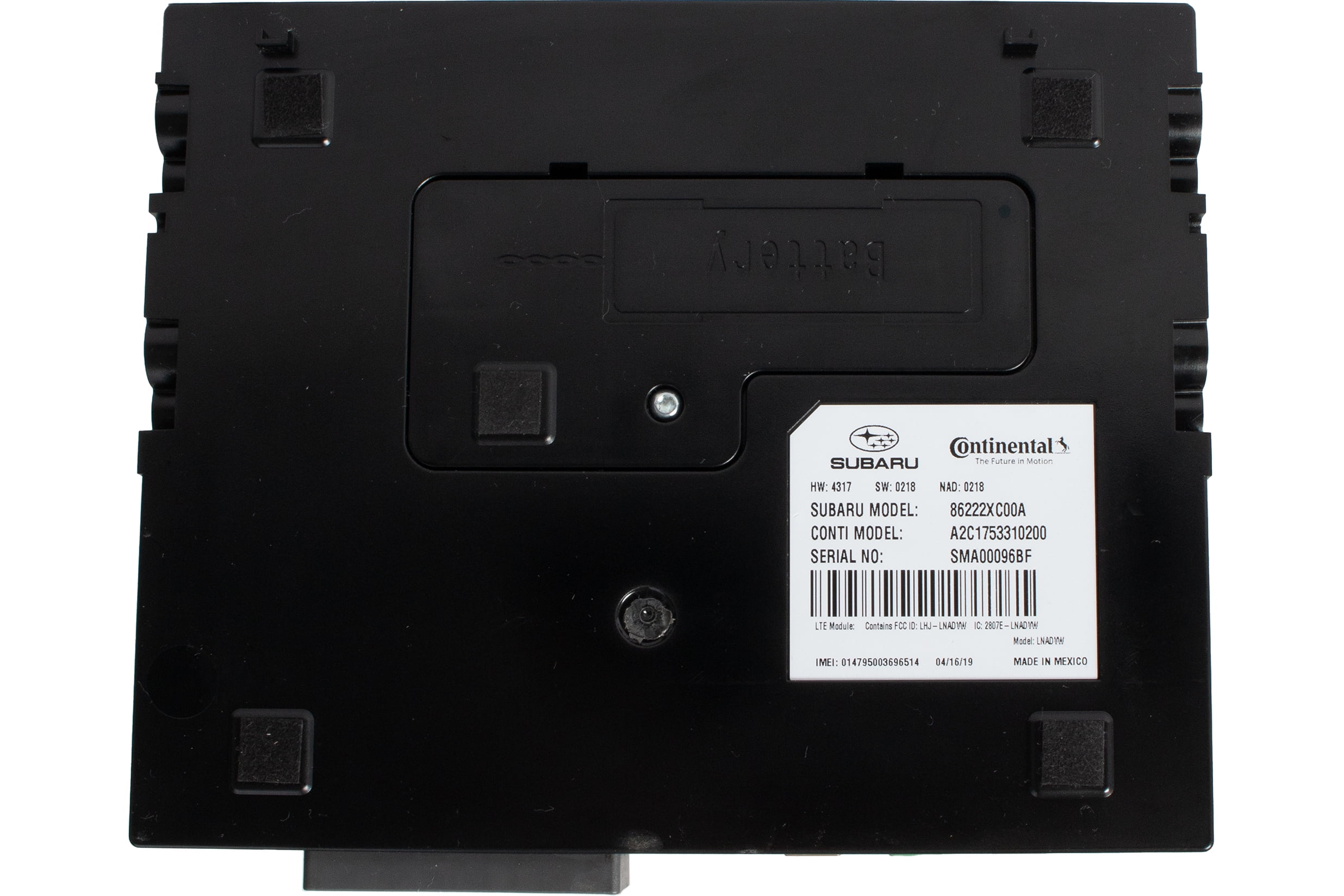 Restored 2019 Subaru Ascent Dash Communication Telematics Control ...