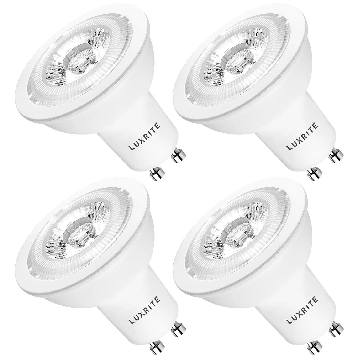 Luxrite GU10 LED Bulbs Dimmable, 50W Equivalent, 3000K Soft White, 120V ... Luxrite GU10 LED Bulbs Dimmable, 50W Equivalent, 3000K Soft White, 120V ...