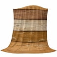 Brown Wood Grain Fleece Throw Blanket Vintage Farmhouse Country Style ...