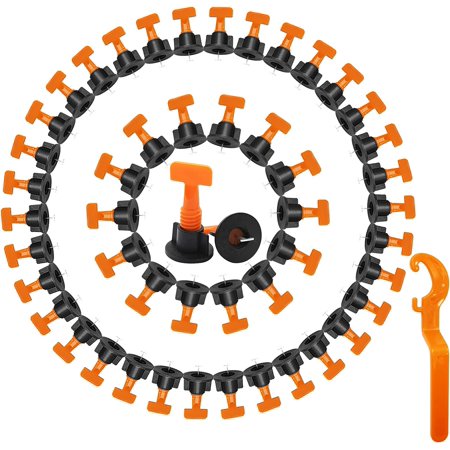 Tile levelling system, reusable floor tile spacer with 1 spanner ...