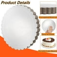 15 Pack Cake Boards Round, 10 Inch Sturdy Cardboard Cake Plates, Grease ...