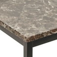 Weston Home Declan Faux Marble Counter Height Dining Table, Black/Brown ...
