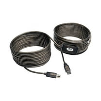 Tripp Lite USB 2.0 Active Extension Repeater Cable, 33 ft, Black, U026 ...