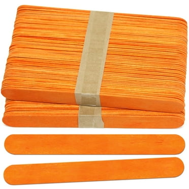 CraftySticks- 100 Pack Brown Popsicle Sticks for Crafts, 4.5 Inch ...