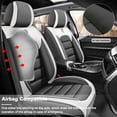 Fit for TOYOTA PRIUS 2011 Car Seat Cover, Gray and White Car Seat ...