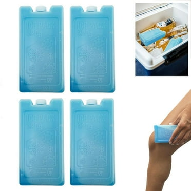 2 Pc Reusable Cooler Gel Ice Packs Small Cold Freezer Lunch Box Food ...