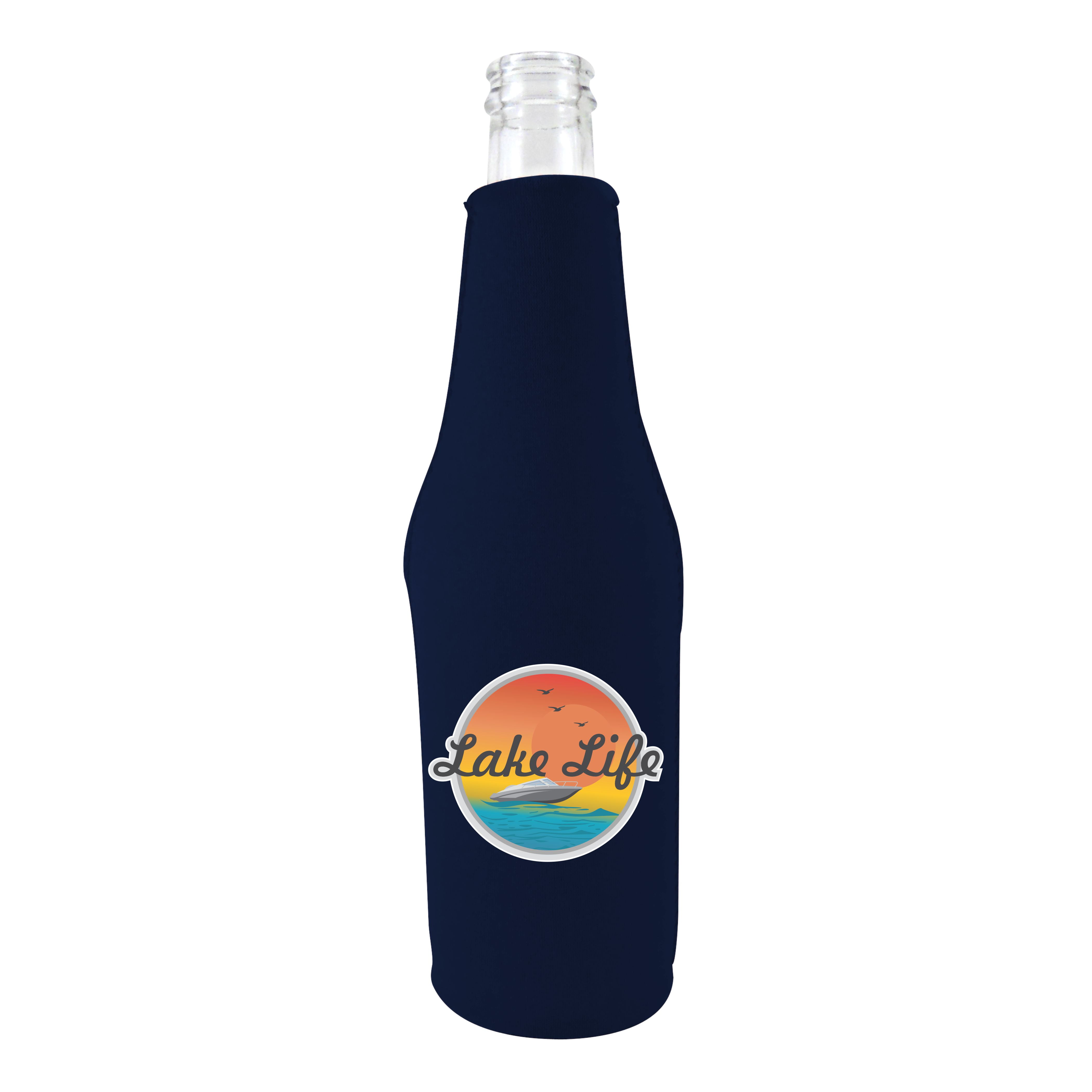 Lake Life Beer Bottle Coolie (Navy) - Walmart.com