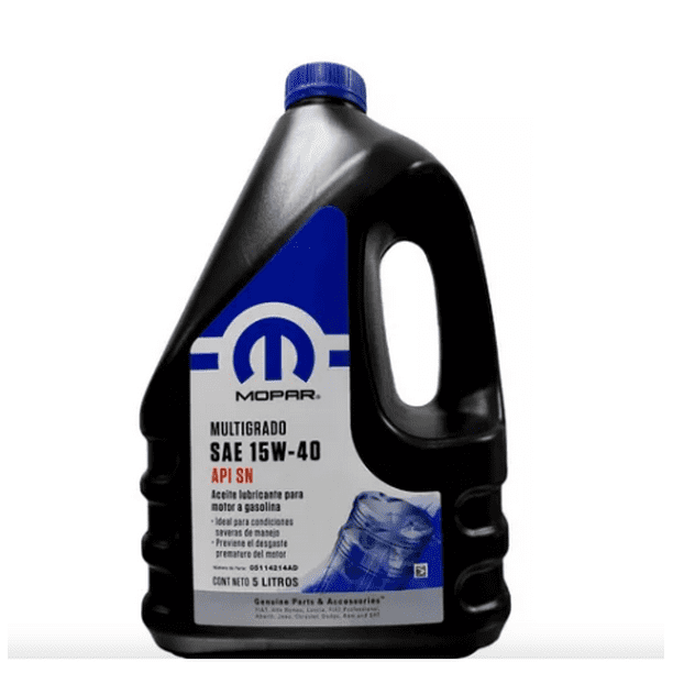 Aceite Original Mopar 15w40 Mineral Api Sn 5 Litros | Bodega Aurrera en ...