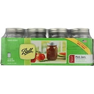 Ball, Freezer Jars, Plastic, Grey, 16 oz, 2 pack - Walmart.com