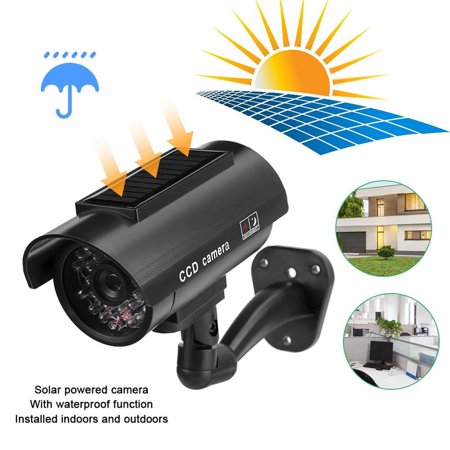 Solar Powered Waterproof Imitation Dummy Security Fake Camera Solar ...