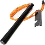8 - in - 1 Survival Fire Starter With Wooden Handle and Paracord ...