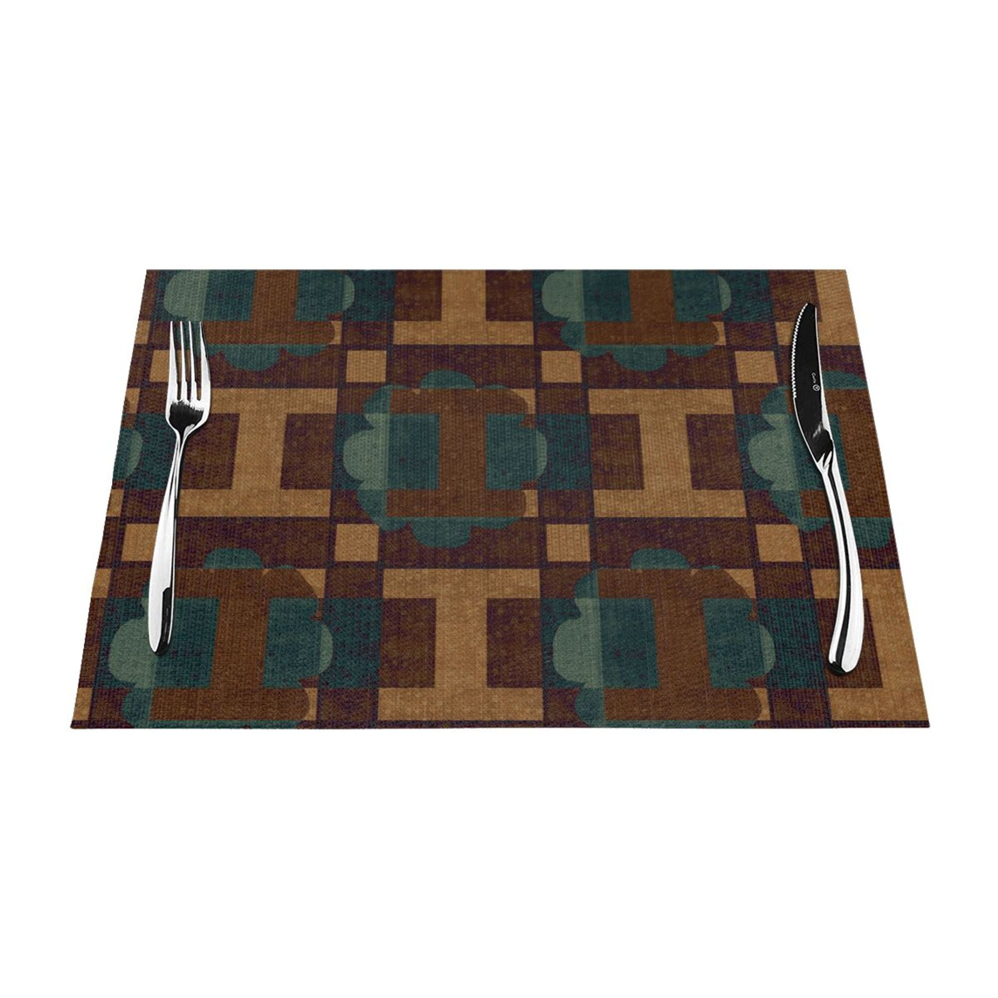 YFYANG Washable Heat-Resistant Placemats, 70% PVC/30% Polyester ...