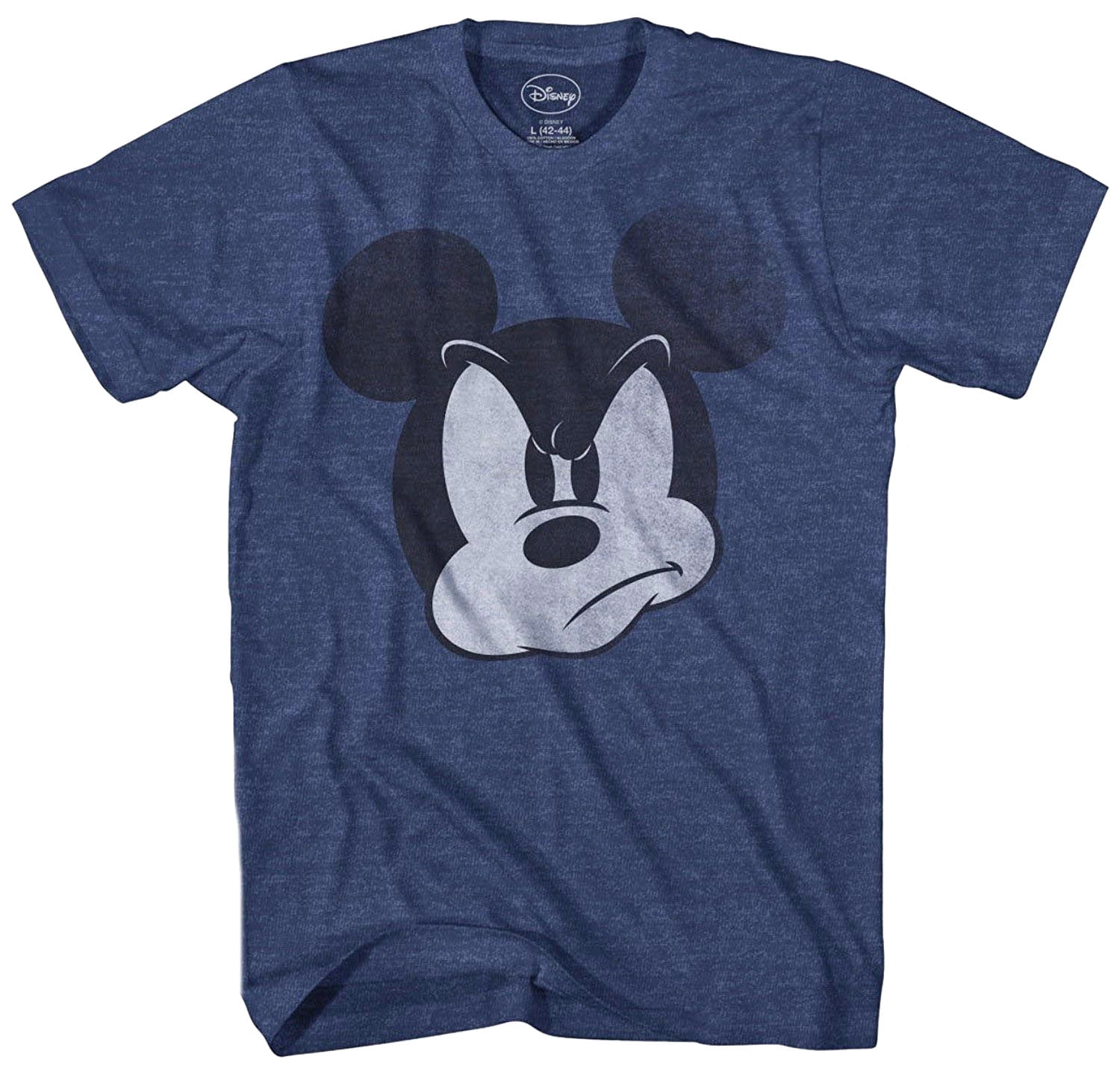 Disney Mad Mickey Mouse Adult Men's T-Shirt Navy Heather XXXL - Walmart.com