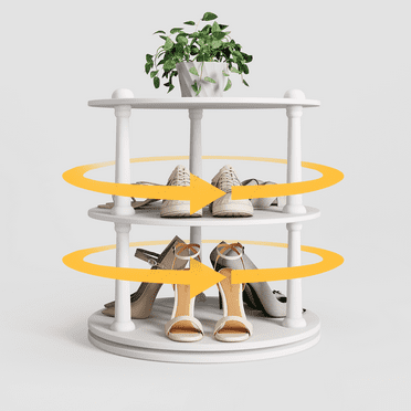 SULIVES 360° Spinning Shoe Rack: 7 Storage Layers, Holds 28 Pairs, for ...