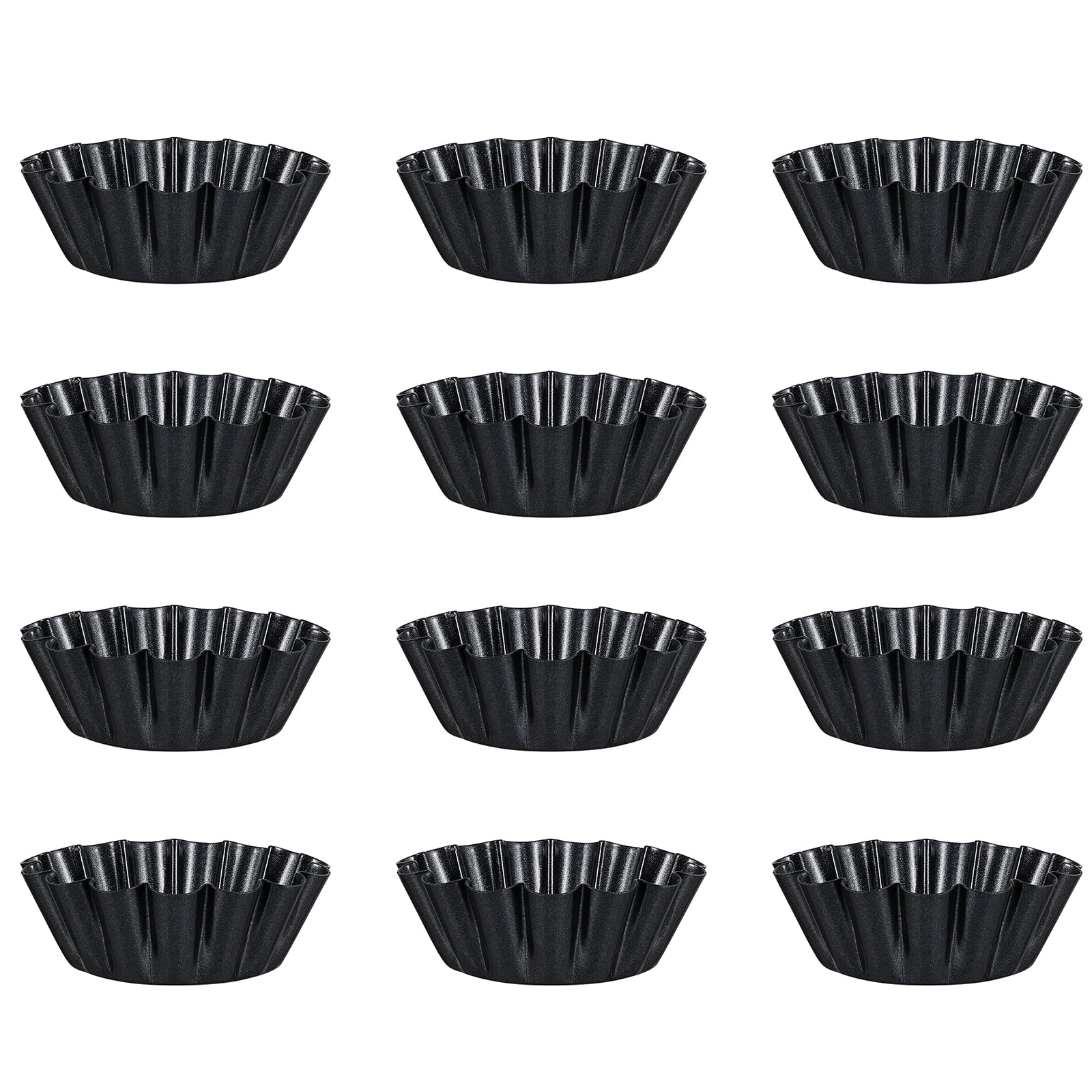 Click here for Kakowely 12pcs Egg Tart Molds Thickened Carbon Ste... prices