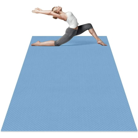 Large Exercise Mat 72'' x 48'' (6'x4') x6mm for Pilates Stretching ...