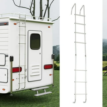 Free Shipping! Stromberg Carlson Universal Exterior RV Ladder, Silver ...
