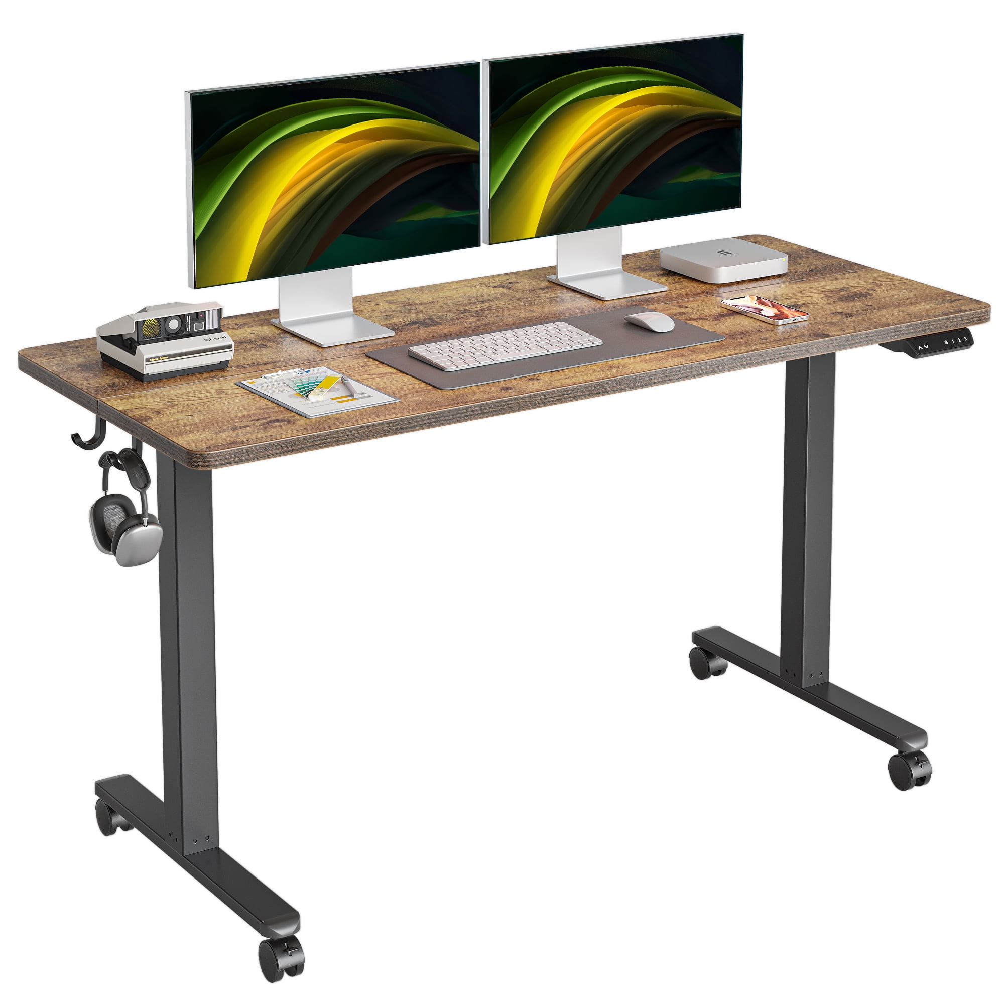 Cubiker 55 x 24 inch Standing Desk Height Adjustable Desk Home Office ...