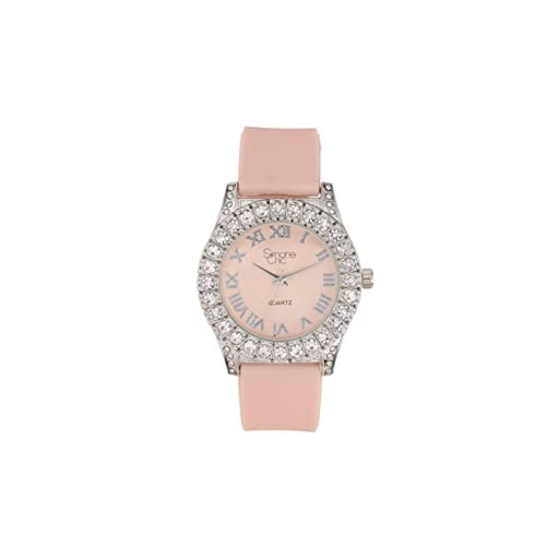 Simone Chic. Women's Big Rocks Fully Iced Bezel Colored Dial w/Easy ...