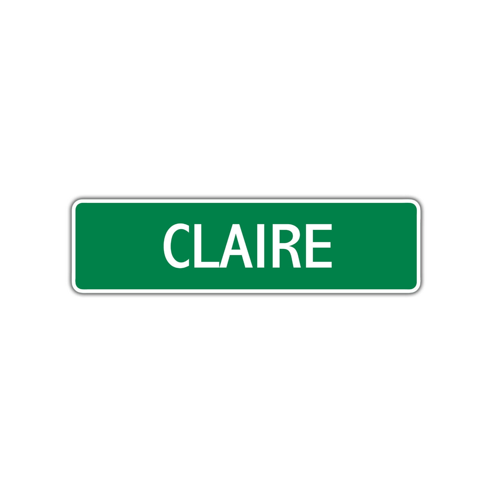 Claire Girls Children Name Letter Printed Plaque Decoration Label ...