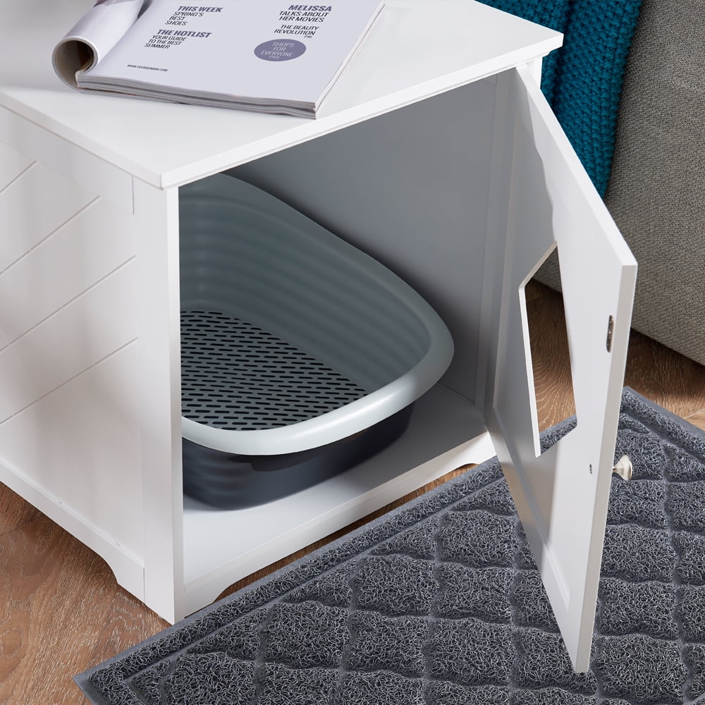 Buy Unipaws Cat Litter Box Enclosure With Mat Furniture Cat Washroom