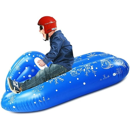 Heavy Duty Snow Tube, Plastic Ski Board, Giant Snow Toys for Winter ...