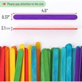 Mr. Pen Colored Craft Sticks, 200 Pack, 4.5 Inch, Smooth Birch Wood for ...