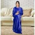 Terrania Luxurious Fleece Blanket with Sleeves | Wearable TV Robe for ...