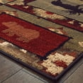 Oriental Weavers Woodlands Area Rug 9601D Brown Bears Blocks 1' 10" x 3 ...