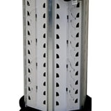 Rotating Sunglasses Stand with Wheels and Mirrors, Eyeglass Rack Holder ...