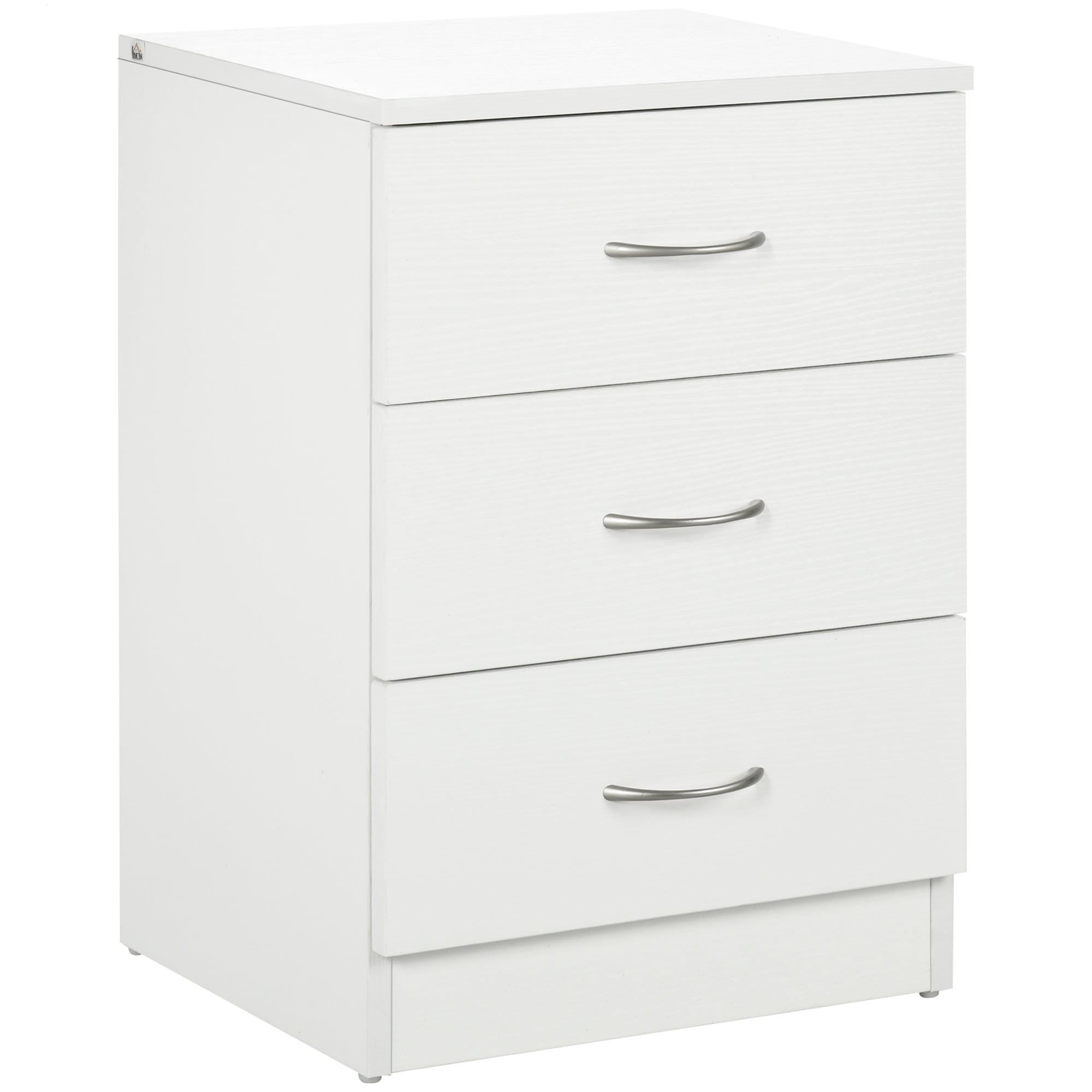 Click here for Homcom Bedside Table  Night Stand With 3 Drawer Fo... prices