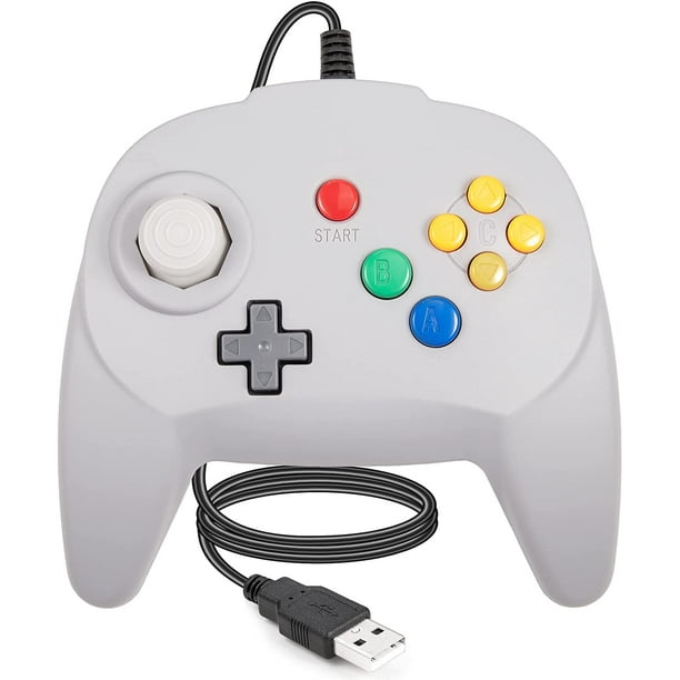 FYBTO Wired USB Controller for N64 Games, Classic USB Gamepads Joystick for Windows PC MAC ...