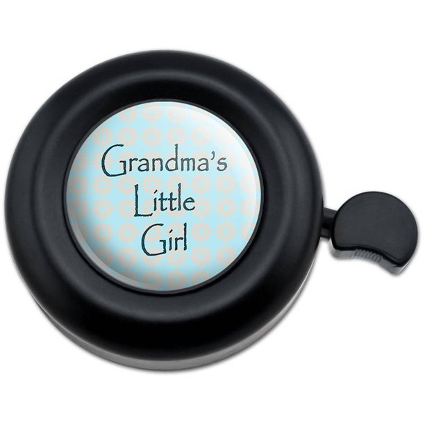 Grandma's Little Girl Teal with Flowers Bicycle Handlebar Bike Bell ...