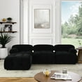 Aukfa 93" Sectional Sofa, Button Tufted Modular Chaise Couch for Living ...
