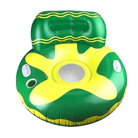 Inflatable Pool Float Raft With Cup Holder And Handles Multi-purpose ...