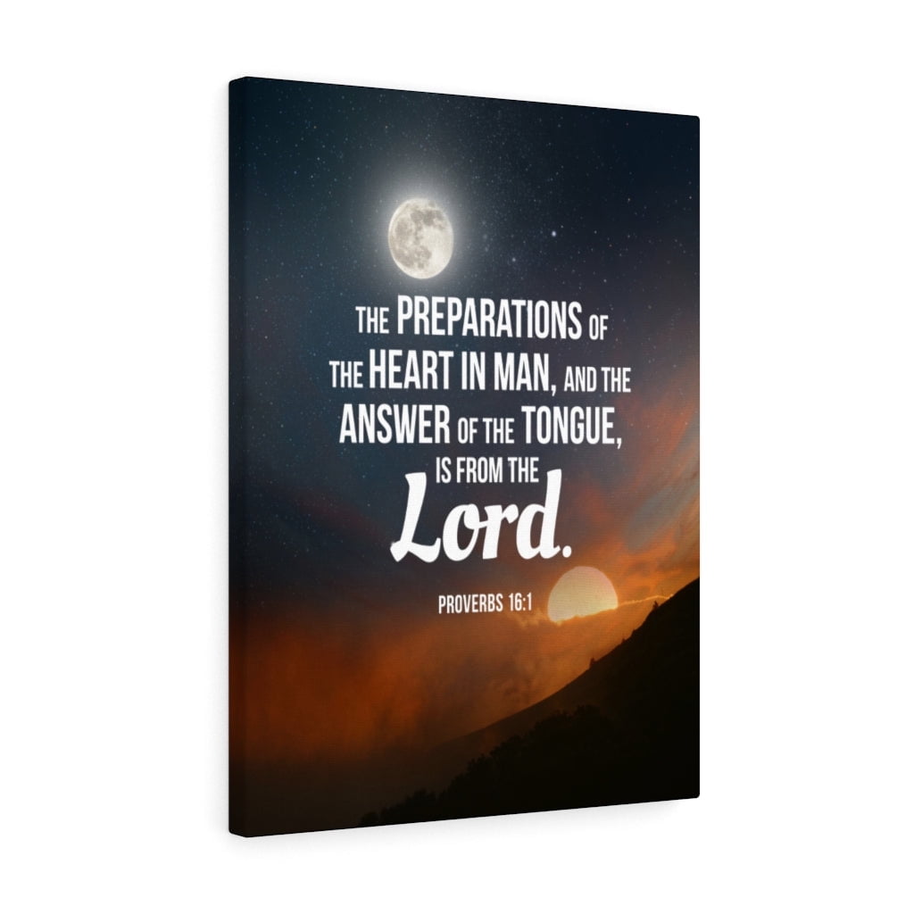 Scripture Walls Preparations Proverbs 16:1 Bible Verse Canvas Christian ...