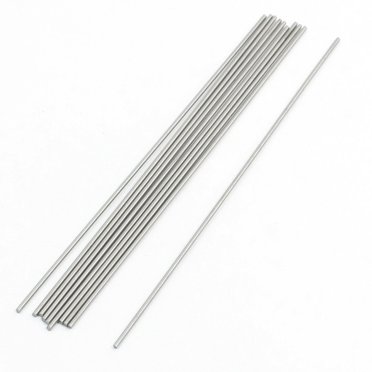 2mm x 100mm 304 Stainless Steel Solid Round Rod for DIY Craft - 2Pcs - Walmart.com