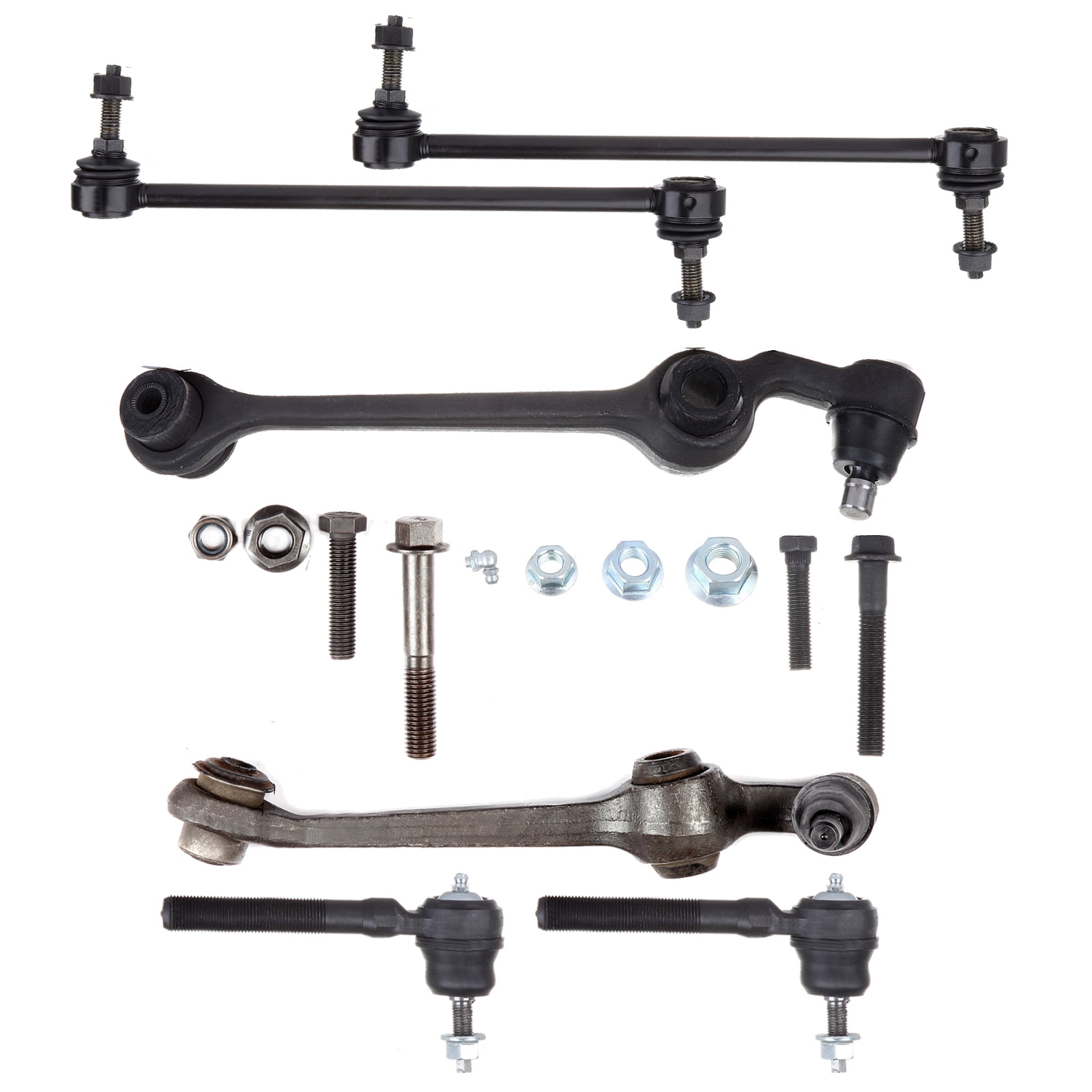 Scitoo 6Pc Suspension Kits Control Arm Sway Bar Link Outer Tie Rod End ...