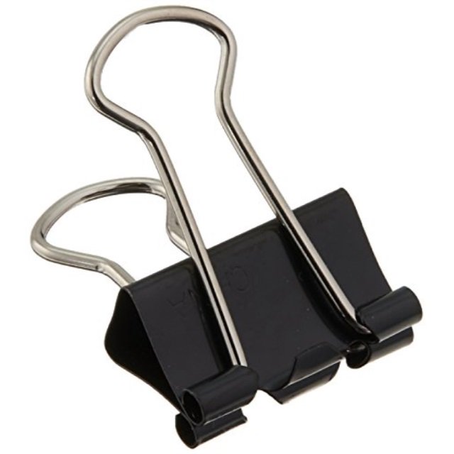 acco brands 72020 small binder clips, steel wire, 5/16 cap, 3/4w, black ...